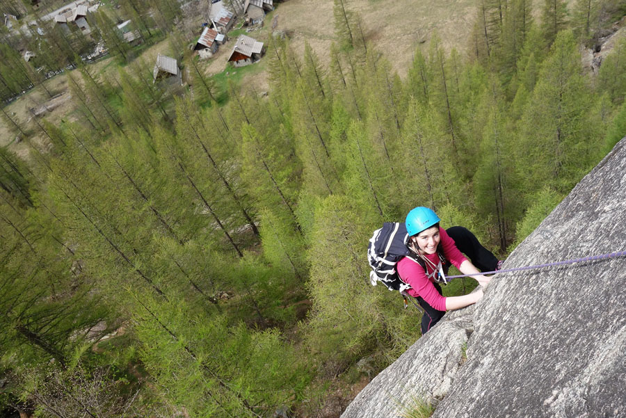 Ailefroide : Escalade de printemps la Draye, progresser en grande voie